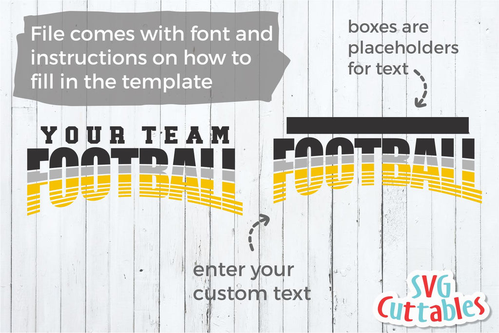 Football Template 0041 - So Fontsy