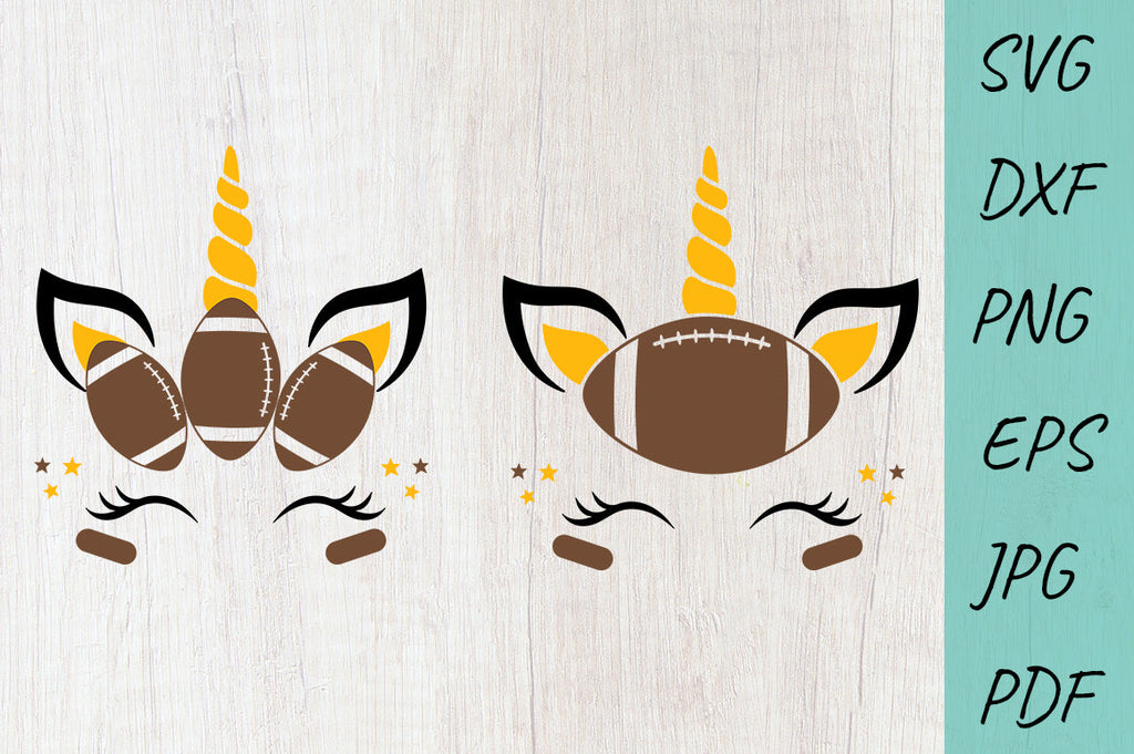 Football Unicorn SVG, Unicorn SVG design, Football SVG - So Fontsy