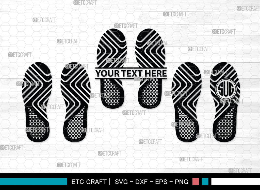 Footprints Human Shoes Monogram, Footprints Human Shoes Silhouette ...