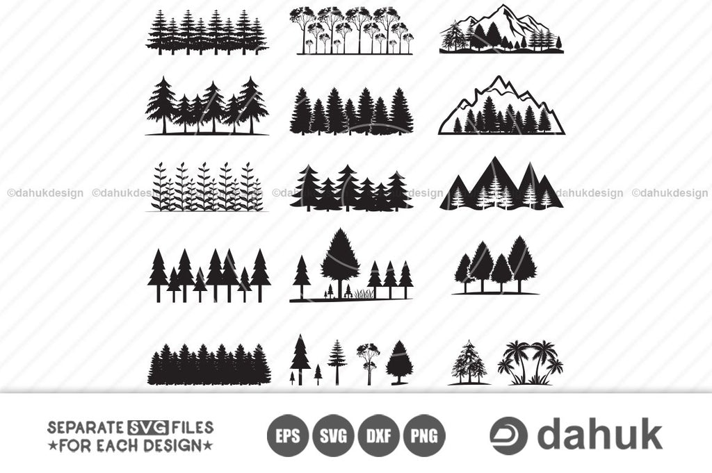 Forest Svg, Forest Svg Bundle, Forest, Mountain Forest, US Forest svg ...