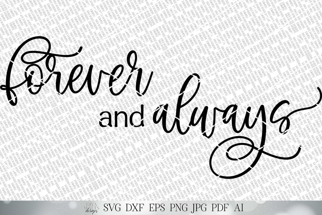 Forever and Always SVG | Valentine's Day SVG | Wedding SVG | Farmhouse ...