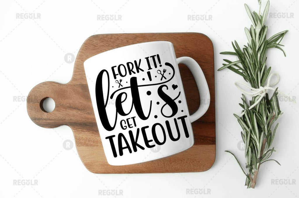 Fork It! Let's Get Takeout SVG - So Fontsy
