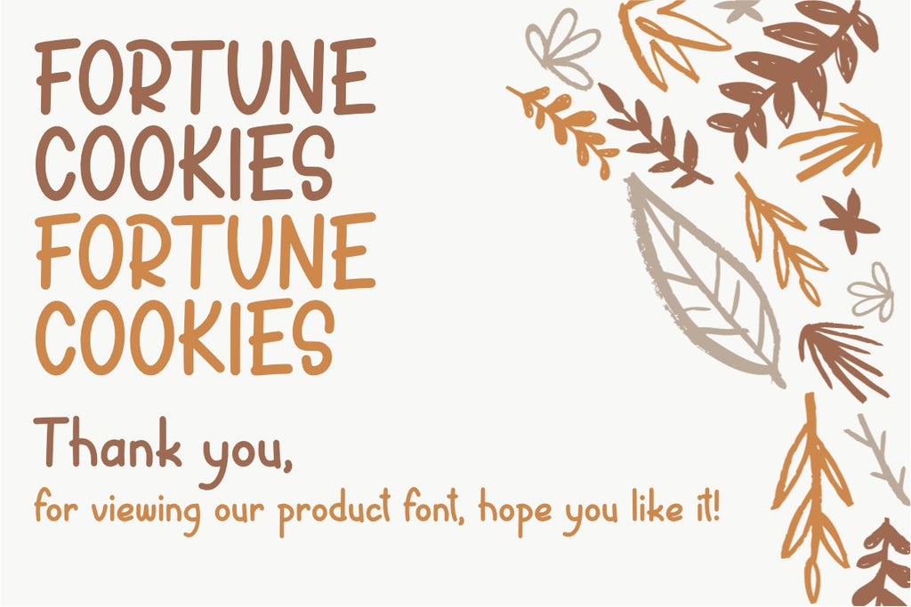 Fortune Cookies - So Fontsy