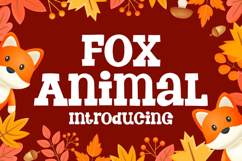 Fox Animal Font - So Fontsy