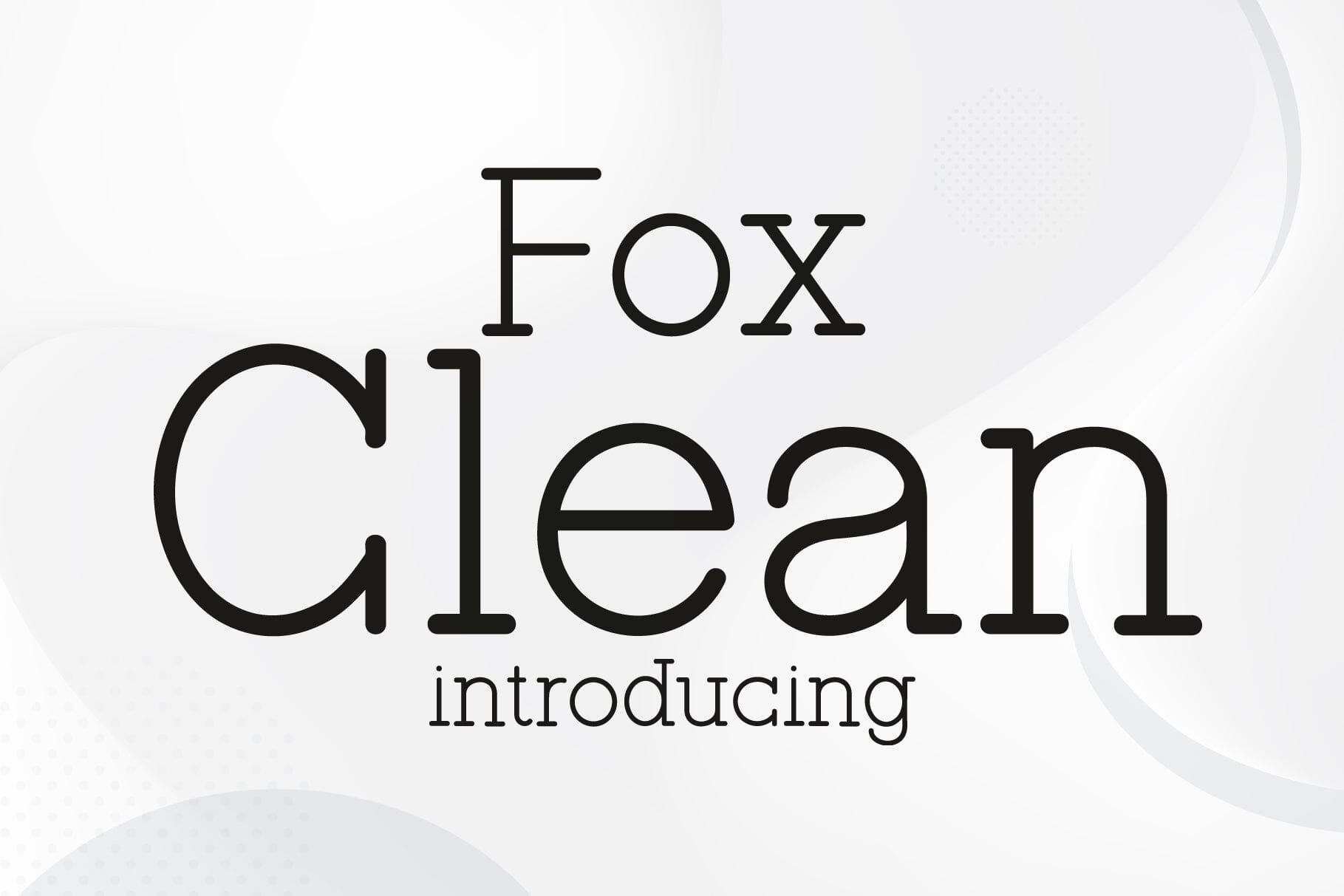 Fox Clean Font - So Fontsy
