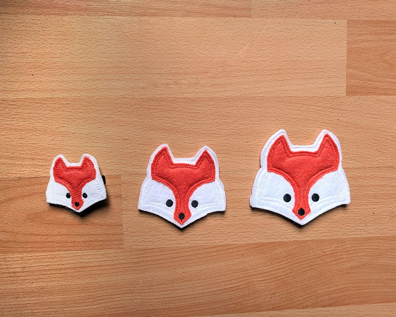 Fox Face Feltie Applique Embroidery - So Fontsy