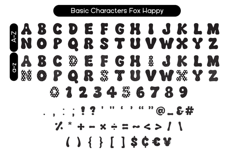 Fox Happy & Fox Happy Line Duo Font - So Fontsy