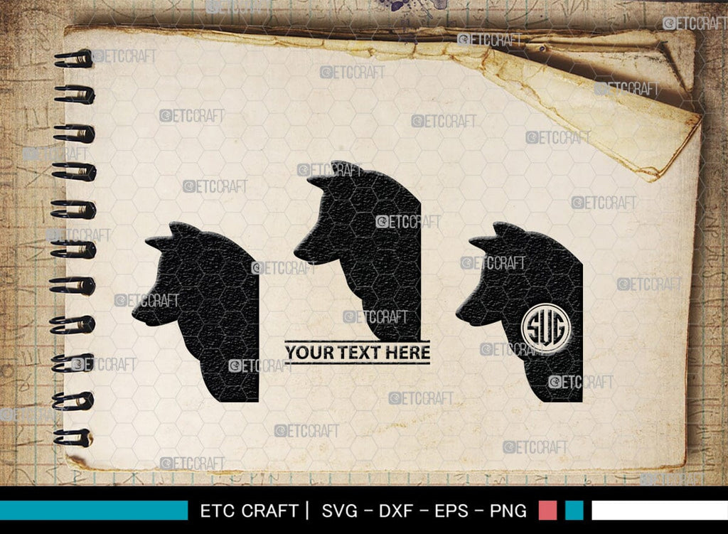 Fox Monogram, Fox Silhouette, Fox SVG, Jackal Svg, Silver Fox Svg ...