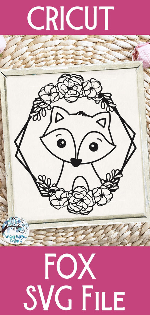 Fox with Flowers SVG - So Fontsy