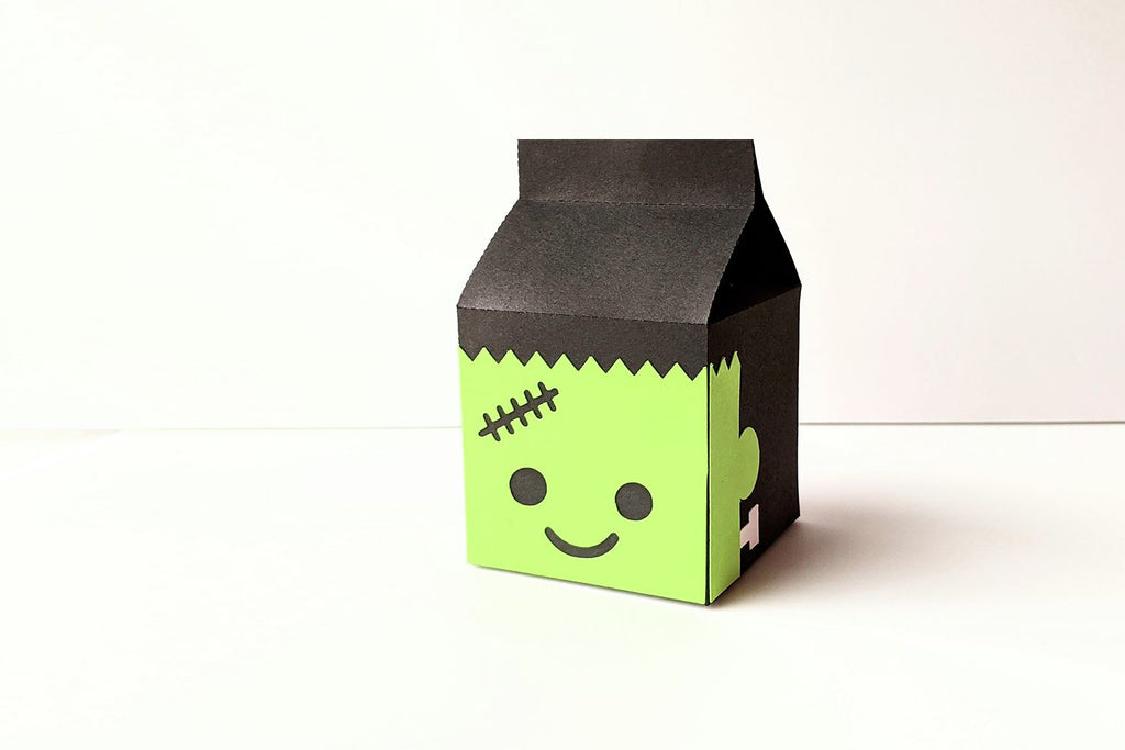 Frankenstein's Monster Milk Carton Box SVG - So Fontsy