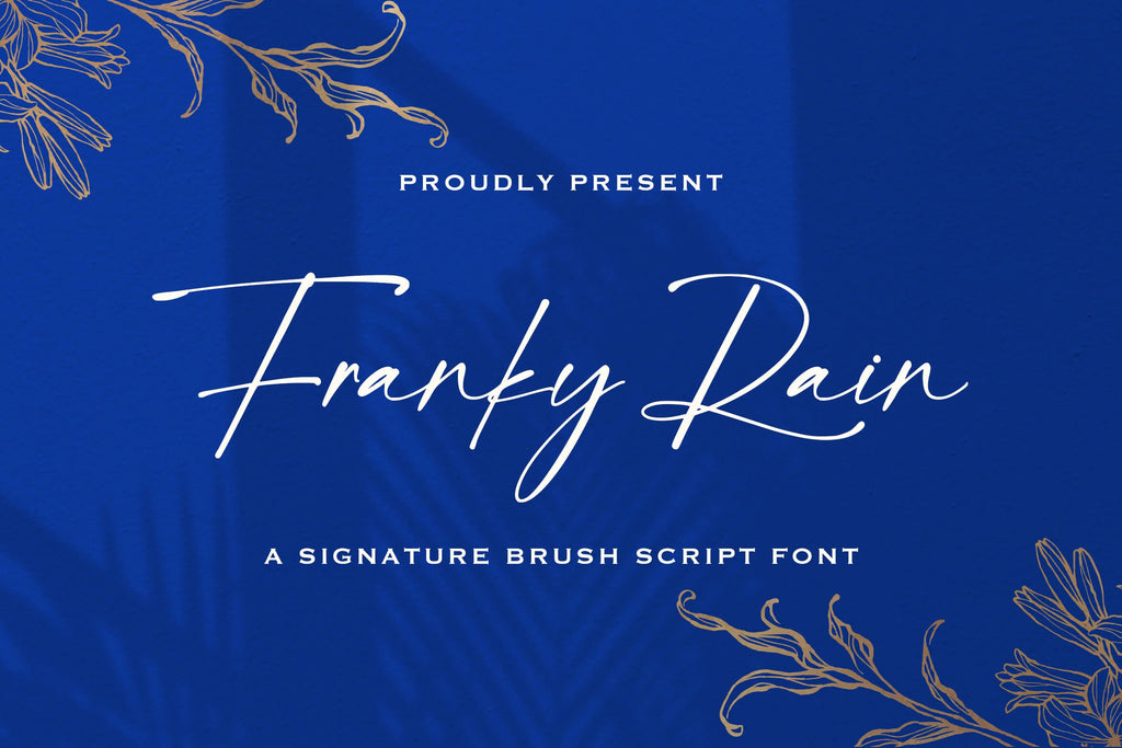 Franky Rain - Signature Script Font - So Fontsy