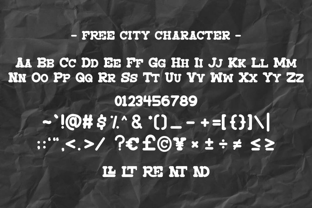 Free City - Vintage Slab Serif Font - So Fontsy