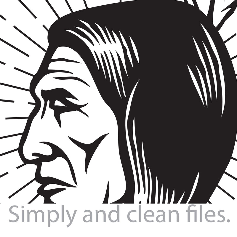 Free Spirit. Native American. Indian Chief Face. Cut files for Cricut ...