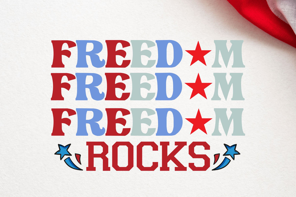 Freedom rocks SVG - So Fontsy