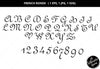 French ronde svg, french script svg, calligraphy svg, decorative ...