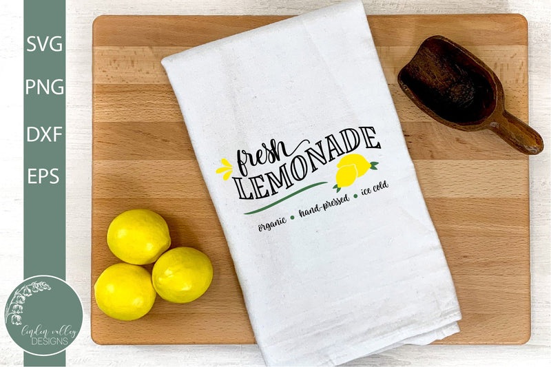 Fresh Lemonade SVG- Farmhouse Summer Lemonade SVG - So Fontsy