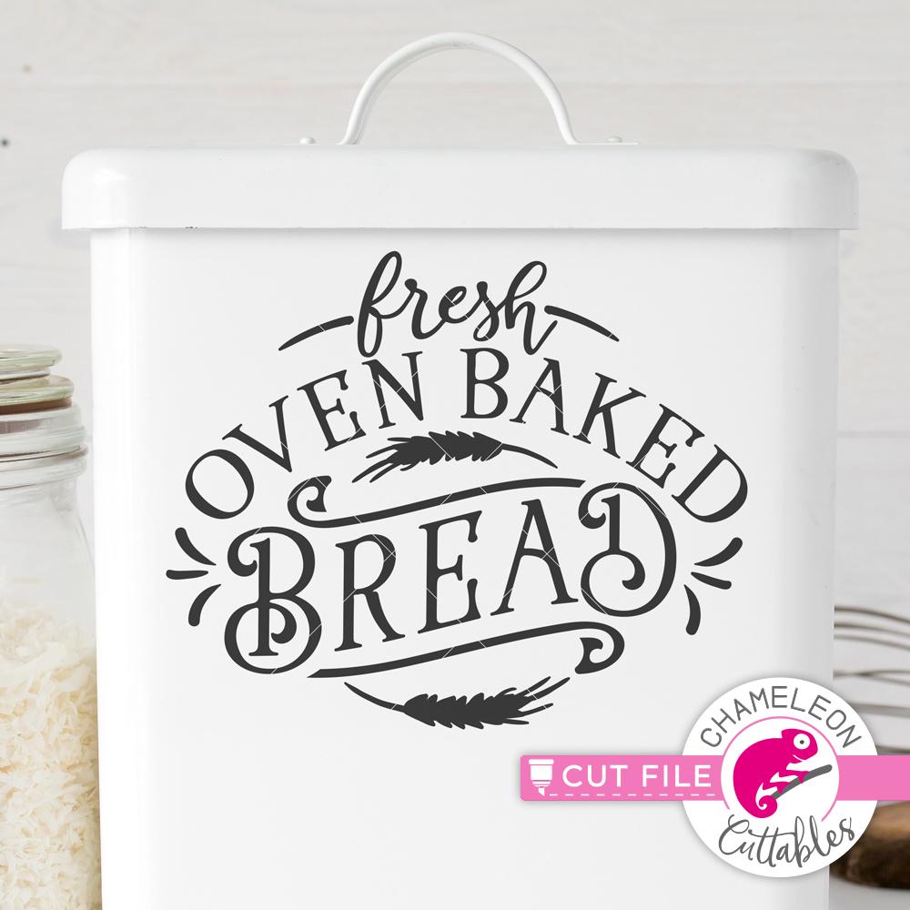 Fresh oven baked Bread - Vintage Farmhouse - canister design - kitchen ...