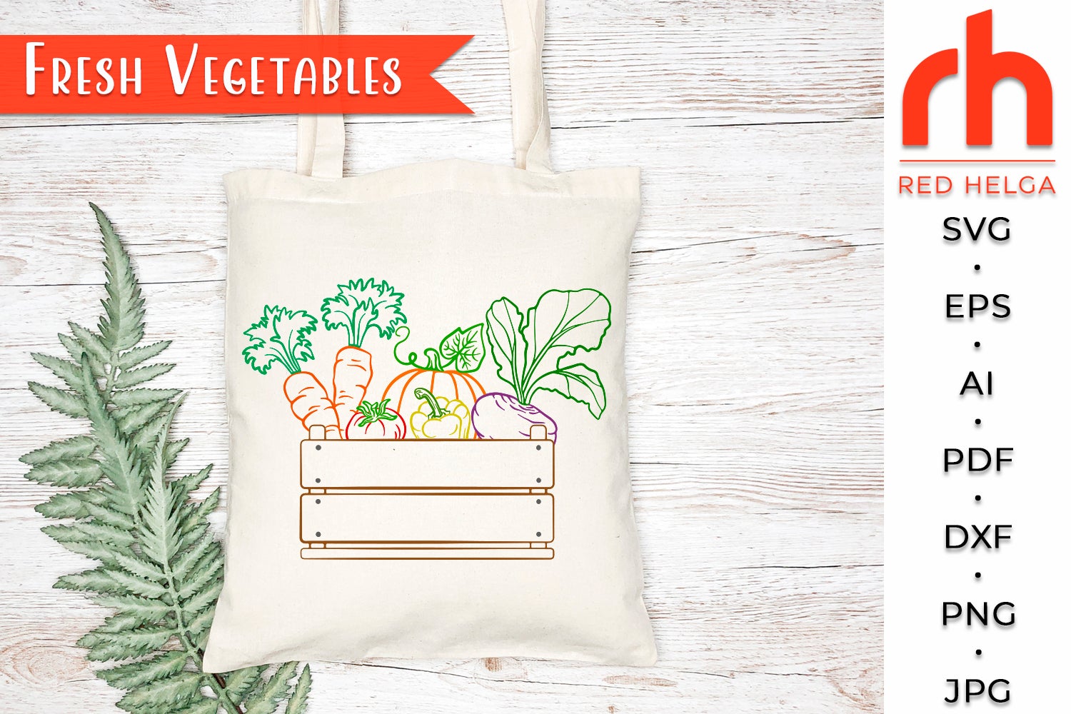 Fresh Vegetables SVG - Farmers Market Cut File - So Fontsy