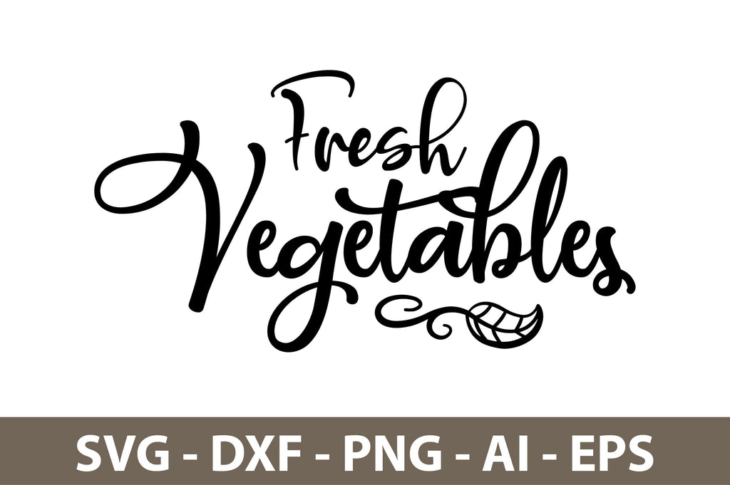 Fresh Vegetables svg - So Fontsy