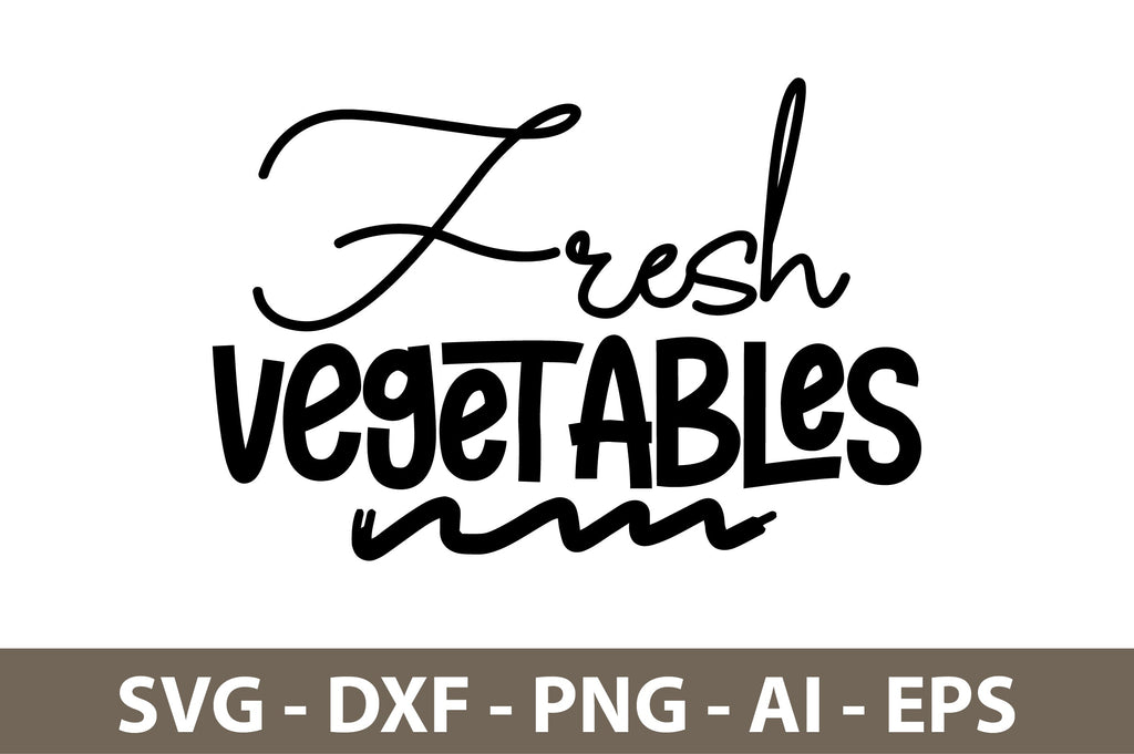 Fresh Vegetables svg - So Fontsy