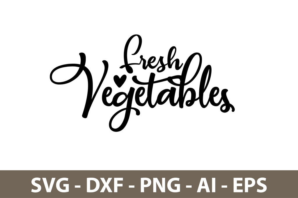 Fresh Vegetables svg - So Fontsy
