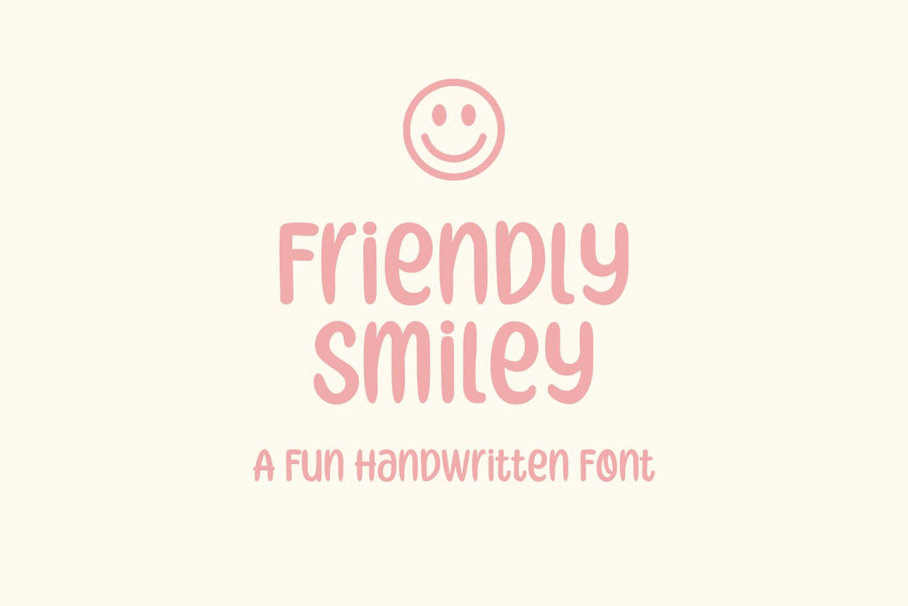 Friendly Smiley - a Fun Handwritten Font - So Fontsy