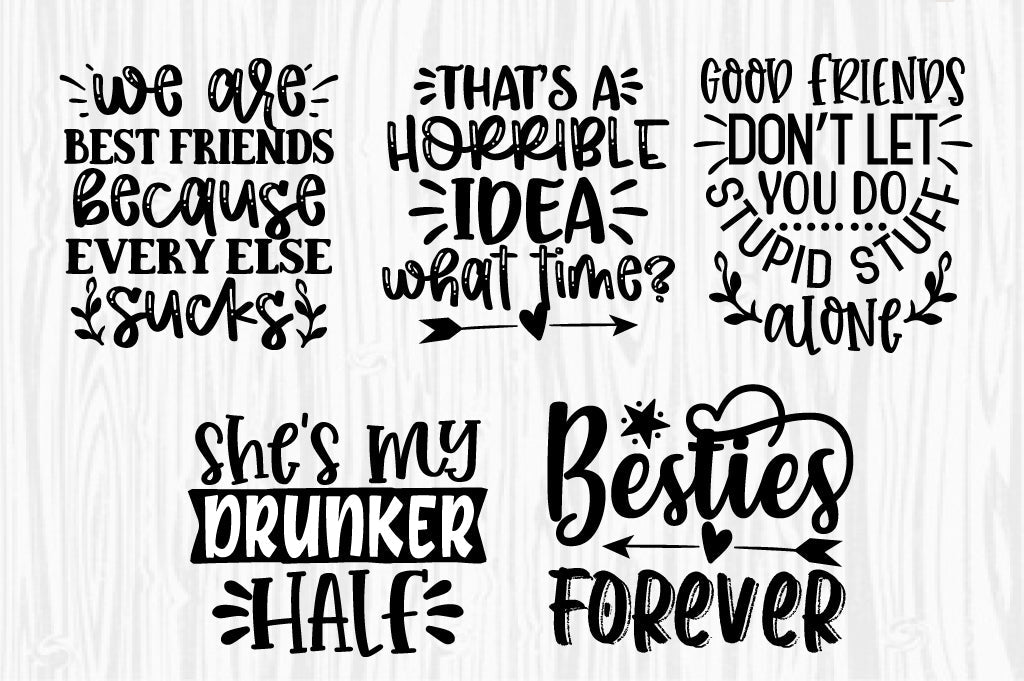 Friendship SVG Bundle - So Fontsy