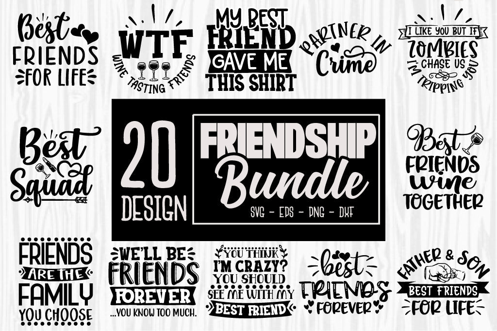 Friendship SVG Bundle - So Fontsy