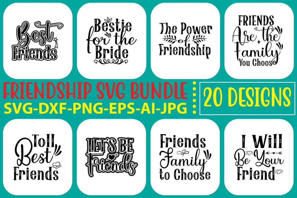 Friendship SVG Bundle - So Fontsy