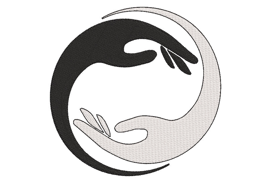 Friendship symbol machine embroidery design. - So Fontsy