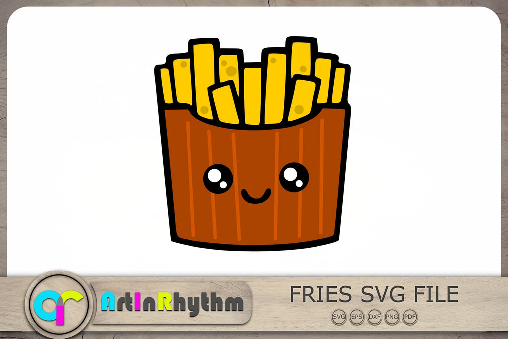 Kawaii French Fries Svg, French Fries Clipart, Fries Clipart, Fries Svg ...