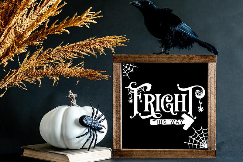 Fright This Way SVG | Halloween Spooky Sign Design - So Fontsy