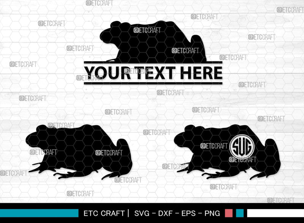 Frogs Monogram, Frog Silhouette, Frog SVG, Tree Frog Svg, Toad Svg ...