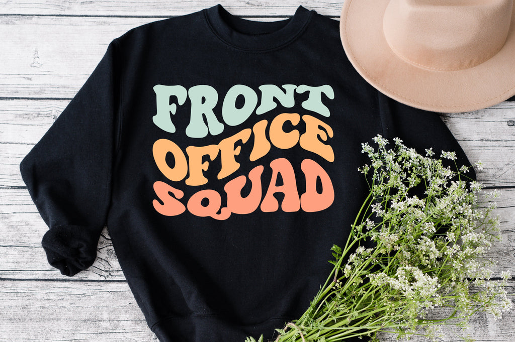 Front Office Squad svg, wavy style svg, EPS PNG Cricut Instant Download ...