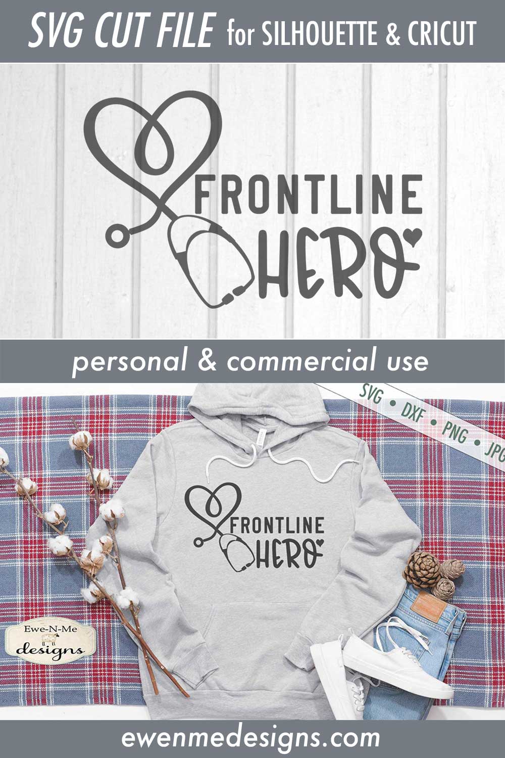 Frontline Hero - Nurse - Health Care - SVG - So Fontsy