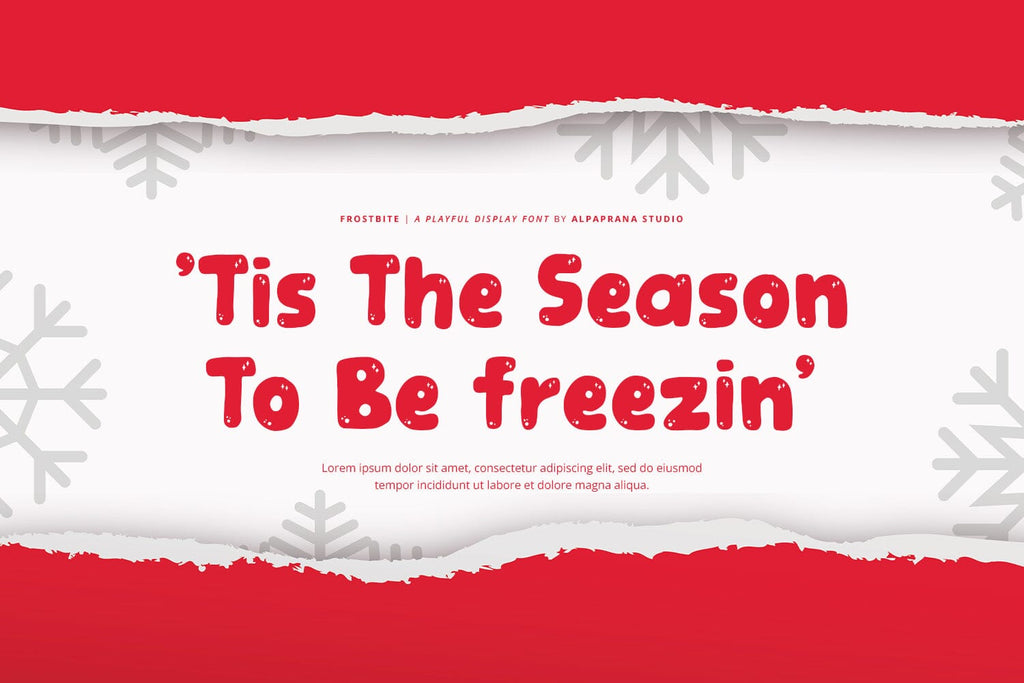 Frostbite - Playful Font - So Fontsy