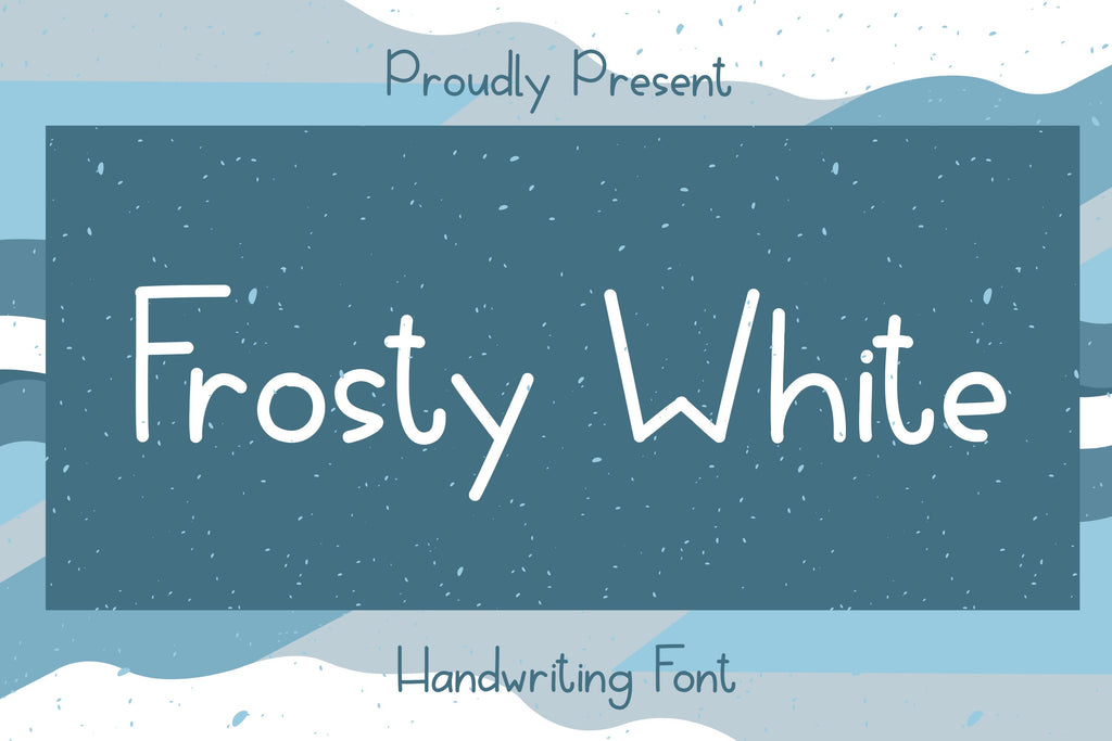 Frosty White Font - So Fontsy