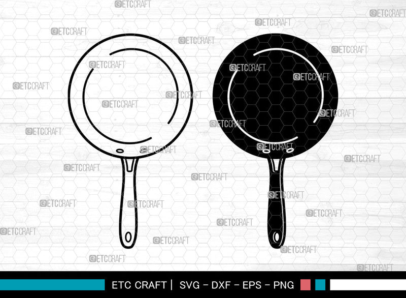 Frying Pan SVG, Pan Svg, Kitchen Svg, Cooking Pan Svg, Skillet Pan Svg ...