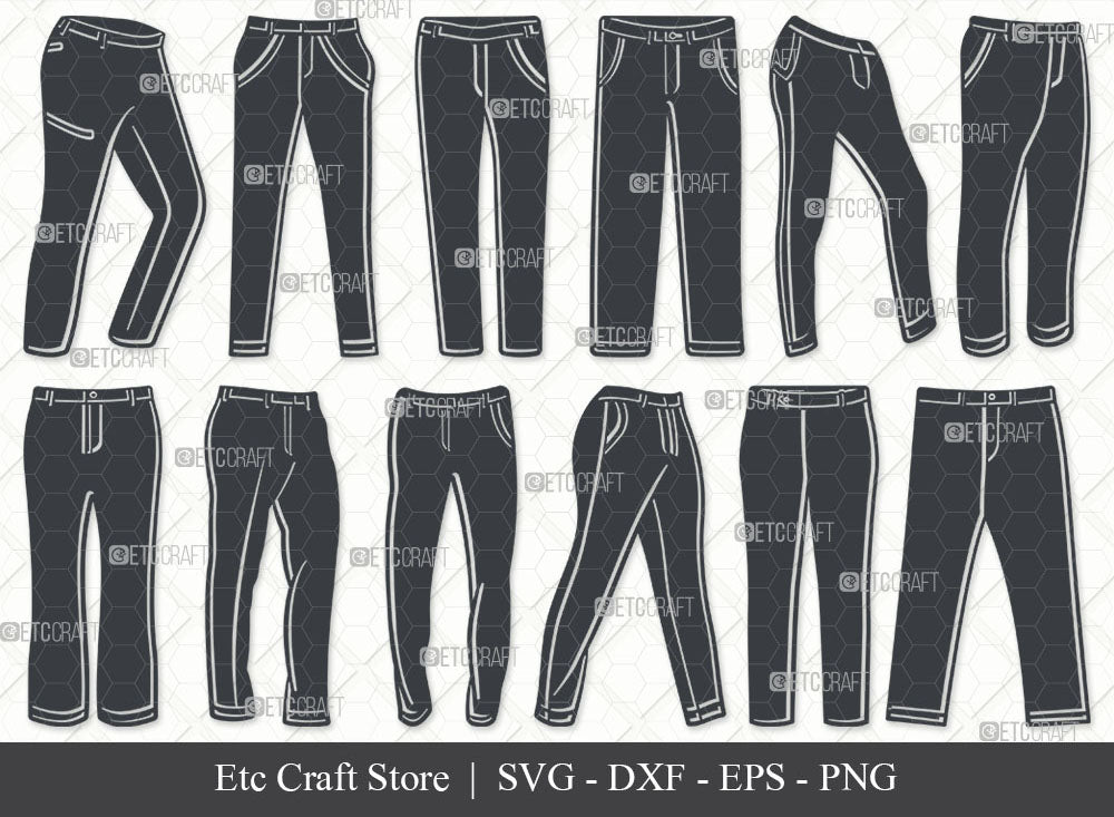 Full Pant SVG, Full Pant Silhouette, Long Pant Svg, Pant Icon Svg ...