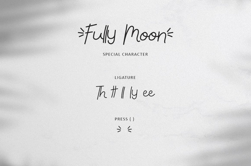Fully Moon - Monoline Font - So Fontsy