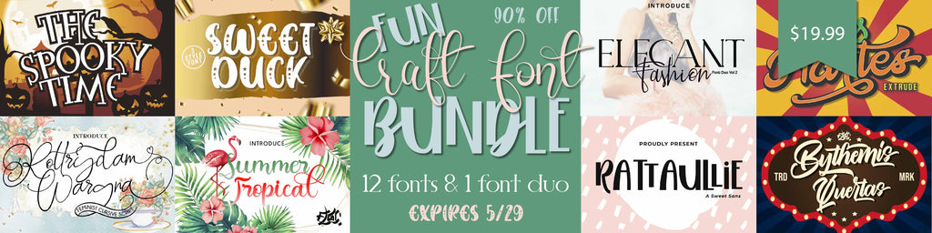 Fun Craft Font Bundle - So Fontsy