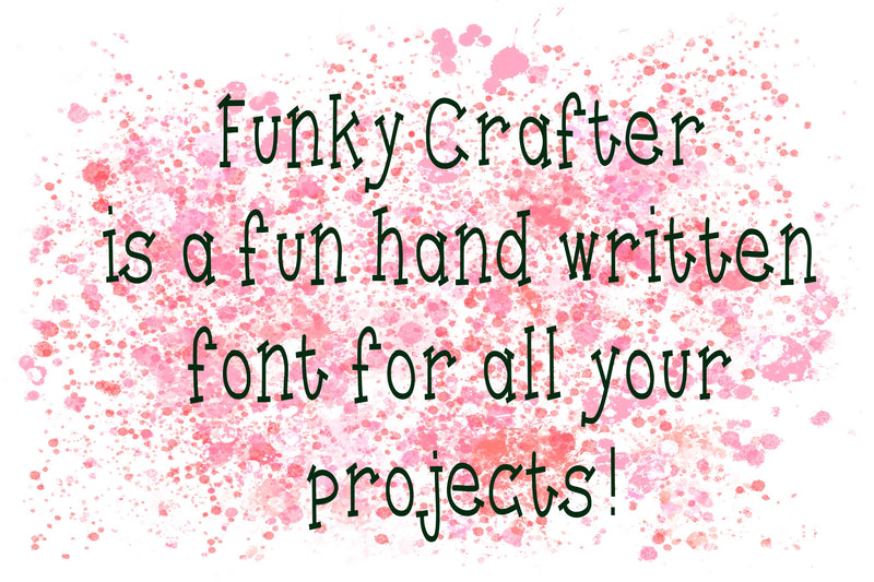 Funky Crafter - A Throwback Font To Hand Lettering - So Fontsy