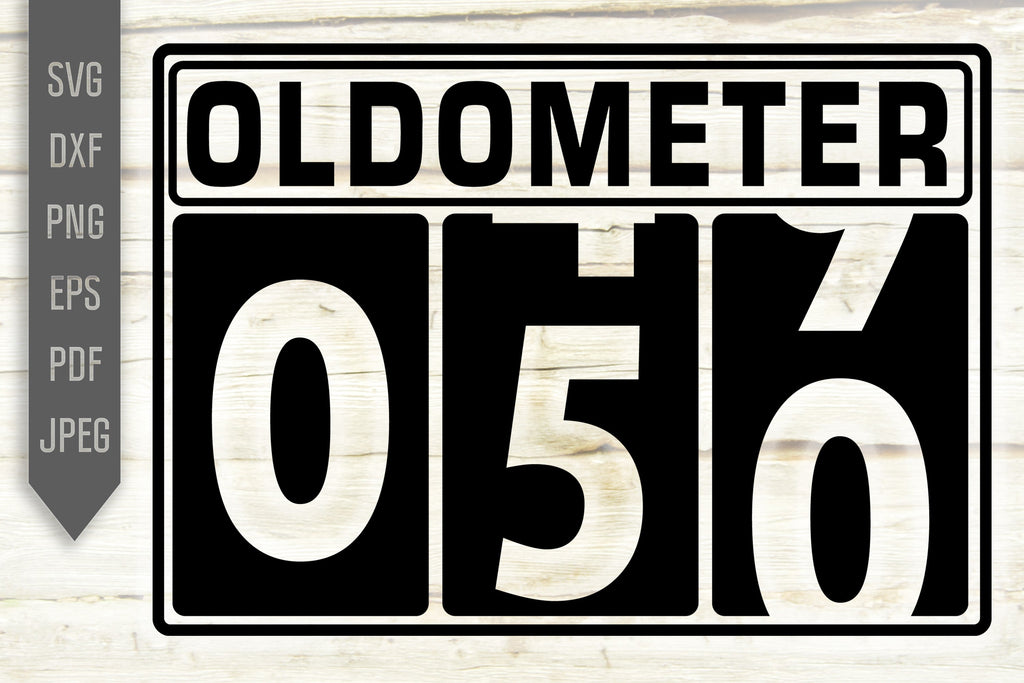 Funny 50th Birthday Svg. Oldometer Svg. Man Birthday Svg. Fifty Years ...