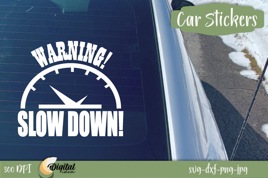Funny Car Stickers | Amusing car window design | Original warning car ...