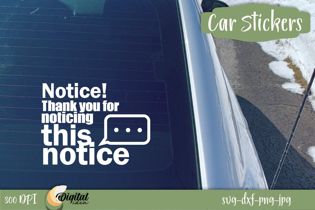 Funny Car Stickers | Amusing car window design | Original warning car ...