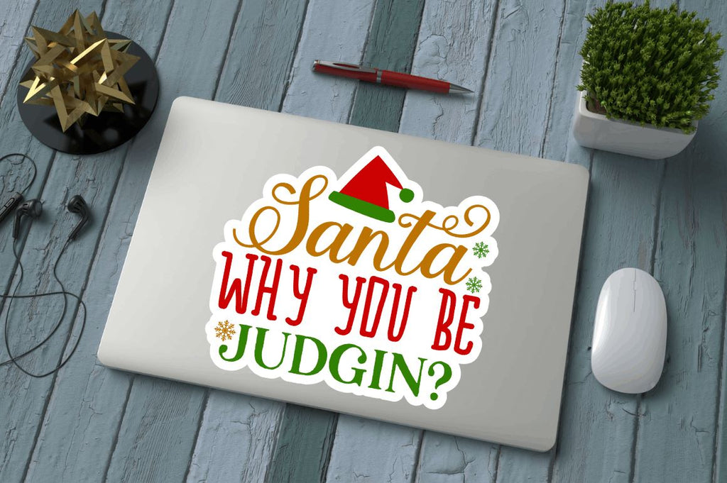 Funny Christmas Stickers Bundle - So Fontsy