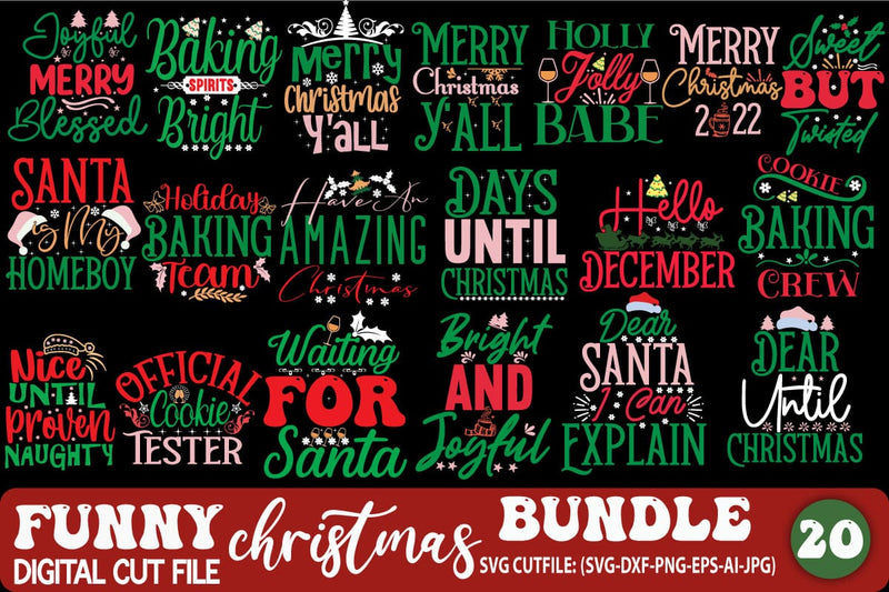 Funny Christmas Svg Bundle,Christmas SVG Bundle , Funny Christmas SVG ...