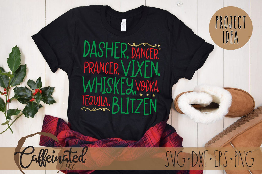 Dasher Dancer Vodka SVG - So Fontsy