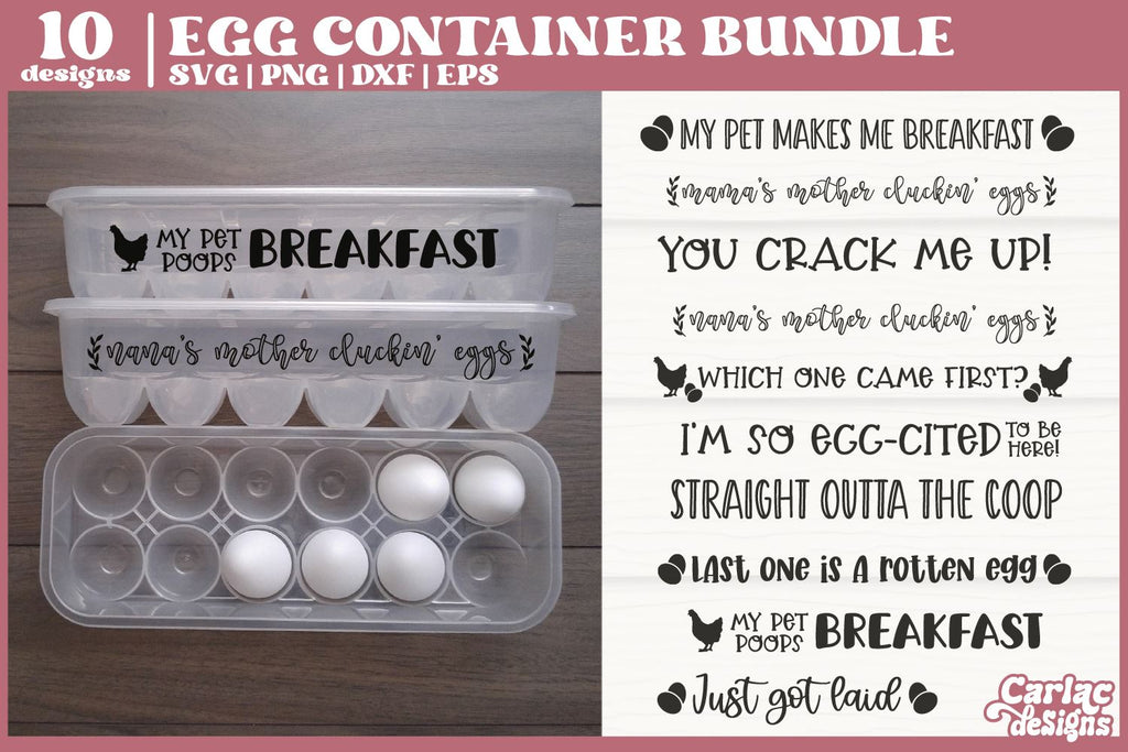 Funny Egg Container SVG Bundle | Vol1 - So Fontsy