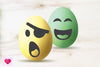 Funny Faces Easter Egg Decor SVG. Kids Easter Design - So Fontsy